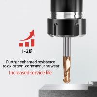China Wholesale HRC55 2 Flutes Carbide Ball Nose End Mills Cutter R0.5 R1.5 R2 Blade Radius Ball Nose Router Bits for Ordinary Steel for sale