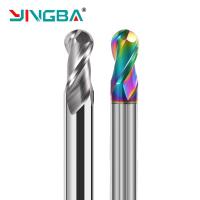 China 2F 50mm Metal Milling Cutter Colorful  High Yingness  Ball End Milling Cutter for sale
