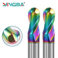 China 2F 50mm Metal Milling Cutter Colorful  High Yingness  Ball End Milling Cutter for sale
