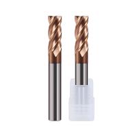 China High Temperature Tungsten Carbide 4F Carbide End Mills Cutting for Metal Hrc55 CNC Tools Router Bits Spiral Flute Milling Cutter for sale