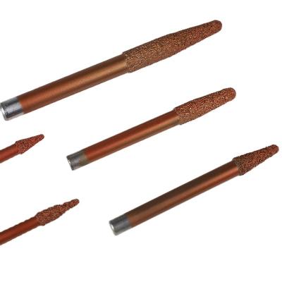 China Good Quality Professional PCD Diamond Stone Engraving Bits Brazing Taper Knife for CNC for sale