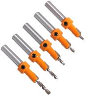 China Tungsten Carbide Countersunk Wood Drill Bit Chamfer Ladder Cone Drill Woodworking for sale