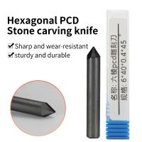 China Six Arrises Stone Router Bit PCD Diamond Drill Bits For Stone Carving Tools for sale