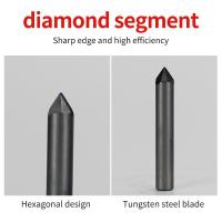 China Six Arrises Stone Router Bit PCD Diamond Drill Bits For Stone Carving Tools for sale
