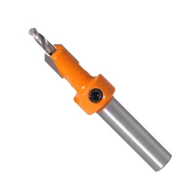 China 8mm Shank CNC Drill Bits Tungsten Carbide Countersunk Wood Drill Bit 45HRC for sale