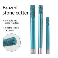 China High Quality CNC Tools Square Vaccum Brazed Stone Engraving Bits Diamond Core Drill Bit Coating Router Bit for Marble for sale