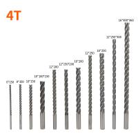China 4 6 Flutes EVA Bit  Foam Milling Cutter 6mm 8mm Flat Bottom End Mill for sale