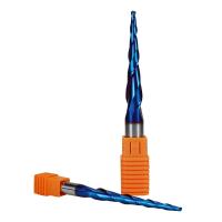 China Ball Nose  Wood Carving Drill Bits 2 4 Flutes Wood Milling  Double Flute Taper for sale