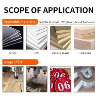 China YINGBA 6mm Solid Carbide Two Flutes Spiral End Mill 2F Down Cut End Mill  Pvc Cutting Fine Processing of Wood CNC Router Bits for sale