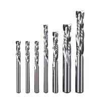 China 3.17 Wholesale 2 Flutes up & Down Cut Spiral EndMill Router Bit Carbide for Wood Ying Wood Two Flute Compression Milling Cutter for sale