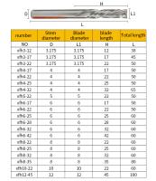 China 3.17 Wholesale 2 Flutes up & Down Cut Spiral EndMill Router Bit Carbide for Wood Ying Wood Two Flute Compression Milling Cutter for sale