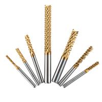 China YingBa 4mm Carbide End Mill CNC Wood Router Bits PCB Alloy Corn Milling Cutter Efficient Wood Cutting Border Tools for sale