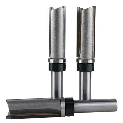 China Customizable Carlide Carrying Woodworking Tools Trimming & Milling Cutters with Bearings Straight End Mill for sale