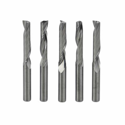 China Carbide Single Edge Spiral Milling Cutter Wood CNC End Mill Left Turn Single Edge Engraving Milling Cutter for sale