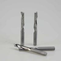 China Carbide Single Edge Spiral Milling Cutter Wood CNC End Mill Left Turn Single Edge Engraving Milling Cutter for sale