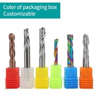 China YINGBA Custom Solid Carbide Two-Flute Spiral Cutter Bit for CNC Router 8mm and 6mm Woodworking Bits for sale