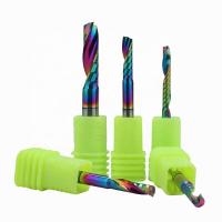 China Factory Sales High Quality 3.175/4/6/8mm Carbide Single O Flute Spiral End Mill up Cut Cnc Bit for Wood PVC Acrylic Aluminum for sale