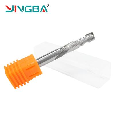 China Hot Sale Two Flute Spiral up and Down Compression End Mill for Wood 1/4 Carbide Cutter Endmill 2f 3/8 Router Compression Bit for sale