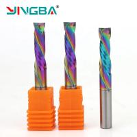 China Hot Sale Tungsten Carbide Cnc Router Bits ForWood Carving  Inserts Carbide  Nano Coating Compression up Cut Down Milling Cutter for sale