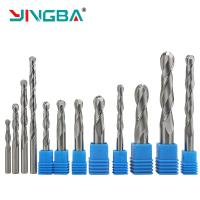 China Manufacturer OEM Support Customized Carbide End Mill Standard 55HRC 2 Flutes Ball Nose Milling Cutter End Mills Good Price for sale