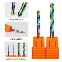 China Manufacturer OEM Support Customized Carbide End Mill Standard 55HRC 2 Flutes Ball Nose Milling Cutter End Mills Good Price for sale