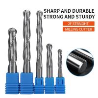 China Manufacturer OEM Support Customized Carbide End Mill Standard 55HRC 2 Flutes Ball Nose Milling Cutter End Mills Good Price for sale