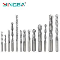 China Manufacturing Production Solid Carbide 2 Flutes 3d Wood Carving Bitend Mill  Ball Nose Wood   Cnc High Hardness Machine Tool for sale