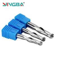 China Manufacturing Production Solid Carbide 2 Flutes 3d Wood Carving Bitend Mill  Ball Nose Wood   Cnc High Yingness Machine Tool for sale
