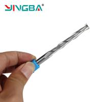 China Two Flute Spiral Milling Cutter 2F End Mill for Acrylic PVC Yingwood CNC Tool Router Engraving Bit up for sale