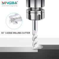 China Yingba 3-Flute Carbide End Mill Cutter for Aluminum High Precision Milling Tool Sharp Milling Blade Cnc Router  Bit for sale