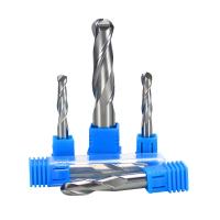 China YingBa Manufacturer Solid Carbide 2 Flutes Ball Nose Router Bits for Wood Milling Cutter for sale