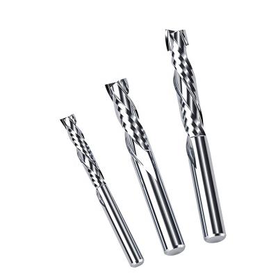 China Wholesale up and Down Cutting Double groove Milling Cutter Used for Woodworking Carving No Burrs for sale