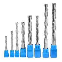 China YINGBA Wholesale Price Solid Carbide  2 Flutes Spiral Milling  Cutter Cnc Bits  Wood Tools Up-cut  Router Bits  End Mill for sale