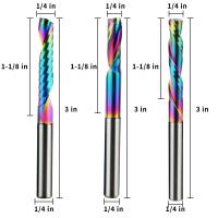 China Set for WoodworkingCNC Milling Cutter Cutting Tool Router Bit Extreme Uselife Coated Solid Carbide for sale