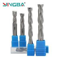 China Hot Sales Good Quality CNC Milling Cutter Carbide Double Edge Spiral Upcut End Mill for Plywood Panel for sale
