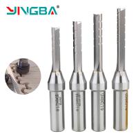 China YingBa Manufacturing Production Three Flute TCT Straight Bit  Solid Carbide for Wood Slotting Cutter End Mill Milling Cutter for sale