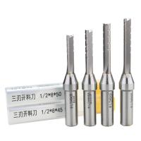 China YingBa Manufacturing Production Three Flute TCT Straight Bit  Solid Carbide for Wood Slotting Cutter End Mill Milling Cutter for sale