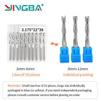 China Manufacturer Fresas Para Router Tungsten Carbide 2flute Spiral Cnc Router Bits Wood Cutting Tools Carbide End Mills for sale