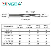 China YingBa Online Wholesale Supplier Solid Carbide Three Flute Rough End Mill for Wood  Key Hole Opener Rough Milling Cutter for sale