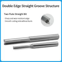China Carbide 2Flute Straight End Mill 6mm 8mm Shank Woodworking Cutting Slot Bit Router Bits Tool Milling Cutter Engraving 2 Flute for sale