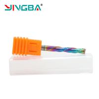 China 3/8 1/4 1/2 Inch Shank 2F Down Cut Spiral Router Bit for Wood 4mm 6mm Carbide Endmill Two Flute 2 Flute Down Cut End Mill for sale