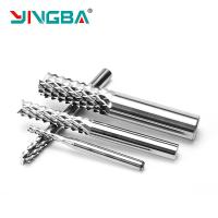 China Yingba Hot Sale Carbide PCB Cnc Corn Teeth Milling Cutter CNC Router Bits Circuit Boards Carbon Fibre Milling Cutter for sale