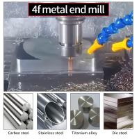 China YINGBA CNC Router Bits Solid Carbide HRC 45/55/60/70 Metal Milling Cutter for Steel Iron Copper Aluminum Metal Cutter for sale