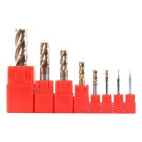 China Factory Sales HRC55/60/65 Tungsten Carbide End Mill Cutter 4-Flute CNC Metal Milling TiSiN Coating ODM OEM for Metal Processing for sale