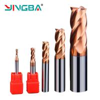 China Factory Sales HRC55/60/65 Tungsten Carbide End Mill Cutter 4-Flute CNC Metal Milling TiSiN Coating ODM OEM for Metal Processing for sale