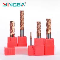 China Factory Sales HRC55/60/65 Tungsten Carbide End Mill Cutter 4-Flute CNC Metal Milling TiSiN Coating ODM OEM for Metal Processing for sale