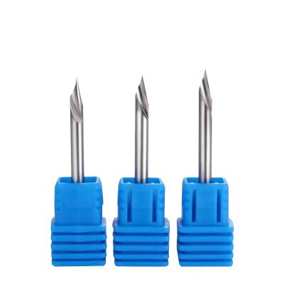 China Manufacturer OEM Customized Single Flute Spiral Carbide End Mill 3.175 CNC Milling Cutter for Acrylic PC Board Aluminum & Steels for sale