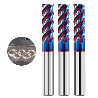 China Wholesale Four Blade Four Slot Metal Milling Cutters for Metal CNC Machining 55° for sale