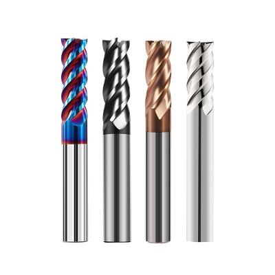 China Market Wholesalers High Performance 4 Flutes CNC Milling Cutter Customizable OEM Tungsten Alloy Radius Cutter for sale