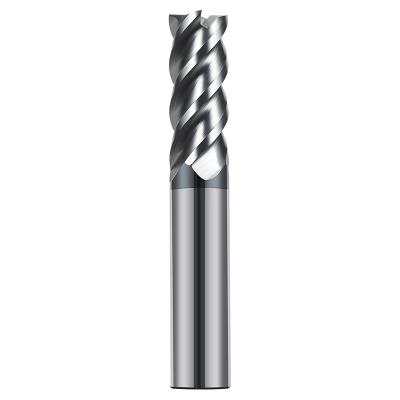 China 65 Degree US 4-edge Tungsten Steel Milling Cutter Stainless Steel Special Black-coated CNC Carbide CNC Four-edge Milling Cutter for sale